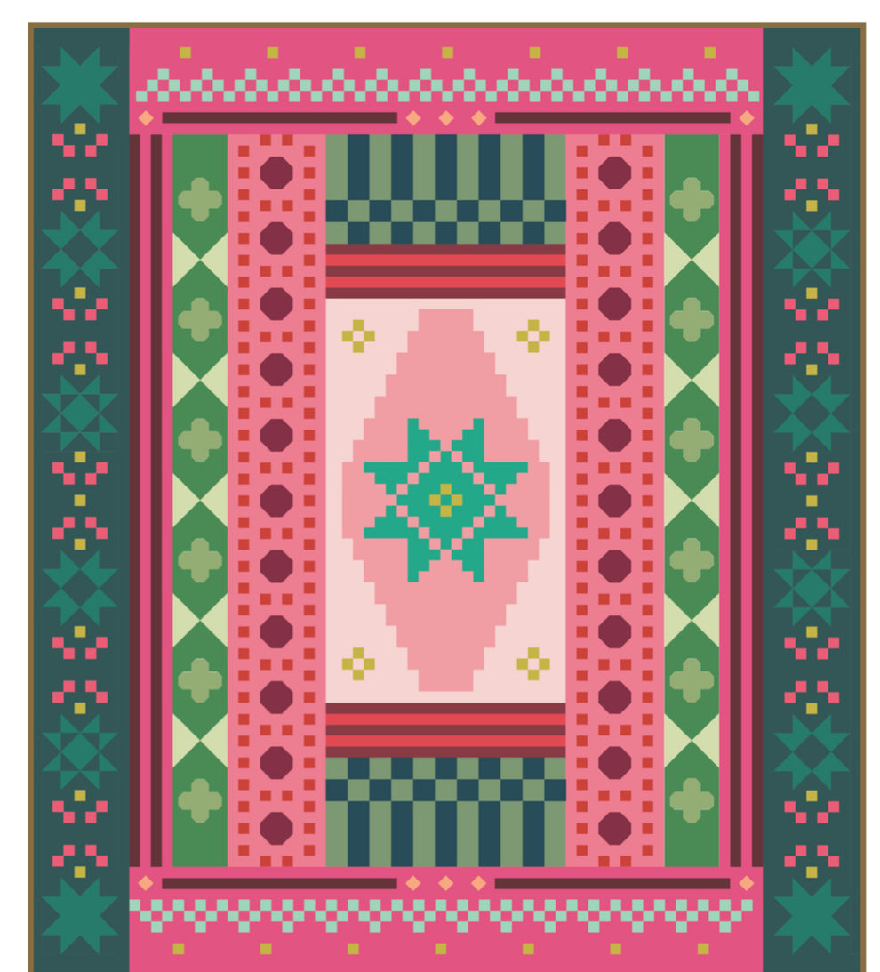 Homespun Collective Block of the Month 2026 Quilt Kit - Christmas Mint ...